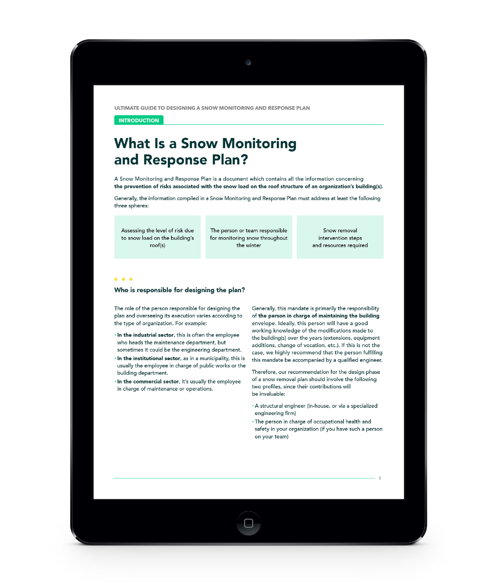 Create Your Own Snow Response Plan | FREE Guide